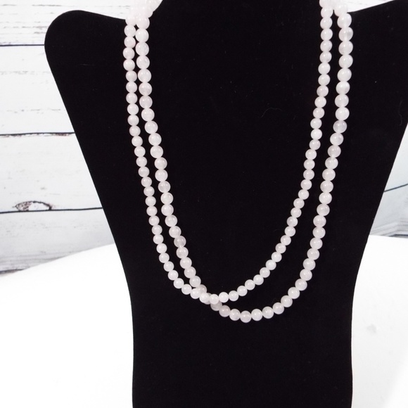 HSN | Jewelry | Hsn Pink Faux Pearl Necklace With 925 Ss Clasp | Poshmark